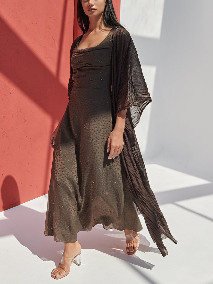 Japanese Wrinkled Brown Cape