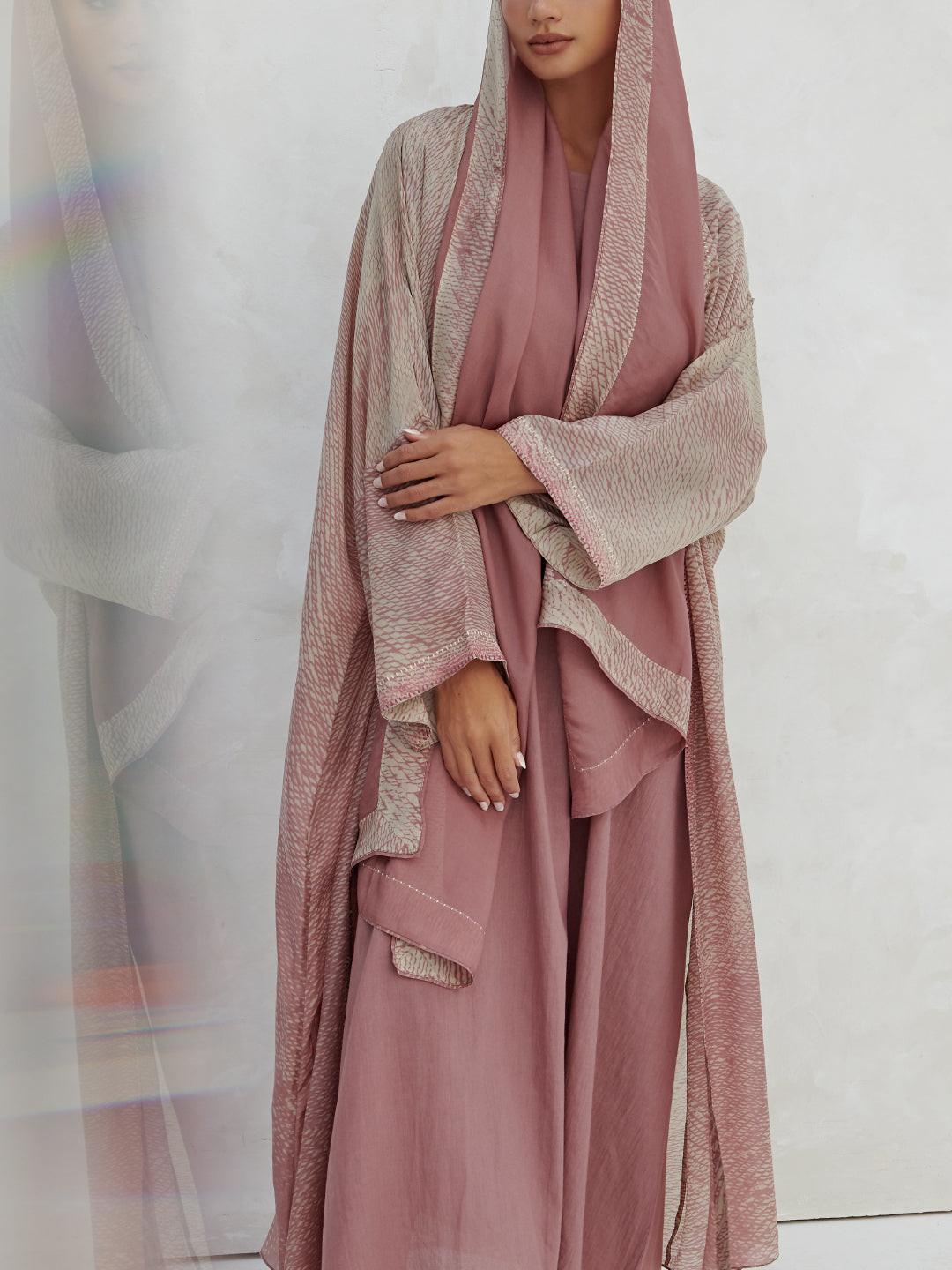 3-Piece Pure Silk Shabori Tie-Dye